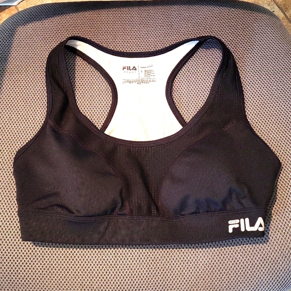 Fila | Intimates & Sleepwear | Fila High Impact Sports Bra Black Large ...